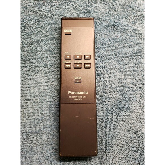 Panasonic | Media | Panasonic Veq834 Vhs Remote Control For Ag150 Video ...